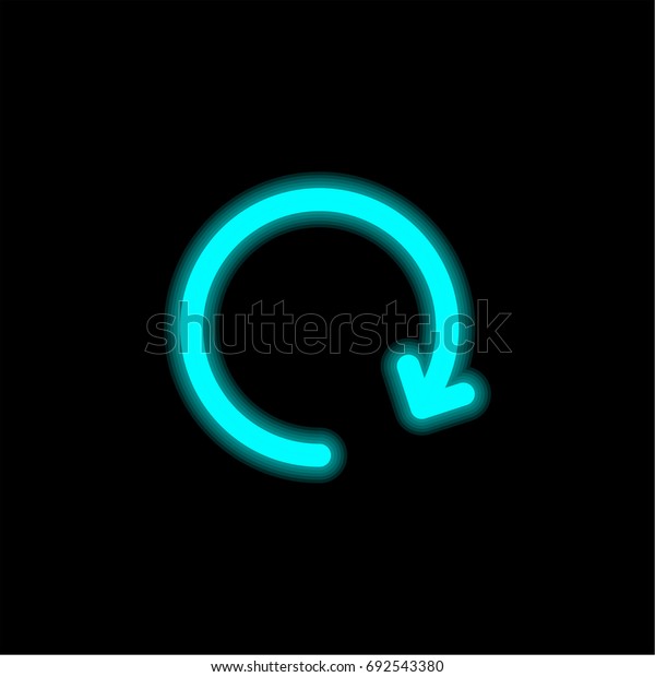 Update Arrow Blue Glowing Neon Ui Stock Vector (Royalty Free) 692543380