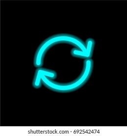 Update Arrows Blue Glowing Neon Ui Stock Vector (Royalty Free ...