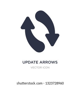 Update Arrows Icon On White Background Stock Vector (Royalty Free ...