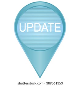 Update Badge Blue Tones Vector Image Stock Vector (Royalty Free ...