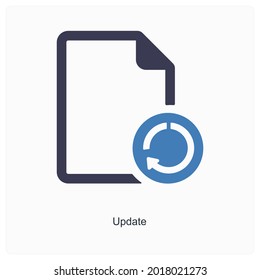 Update File Document Icon Concept Stock Vector (Royalty Free ...