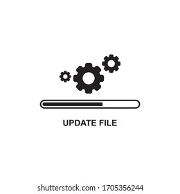 Loading Process Update System Icon Concept Stock-vektor (royaltyfri ...