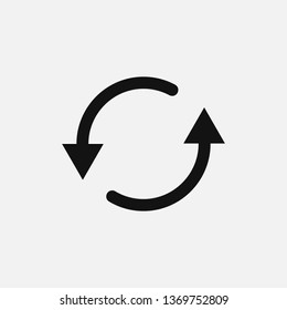 Update Icon Isolated On White Background Stock Vector (Royalty Free ...