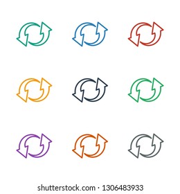 Update Icon White Background Editable Outline Stock Vector (Royalty ...