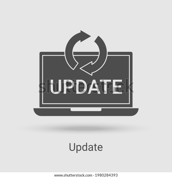 Update Iconrestart Update System Applicationsvector Illustration Stock ...