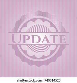 Update Pink Emblem Vintage Stock Vector (Royalty Free) 740814520 ...