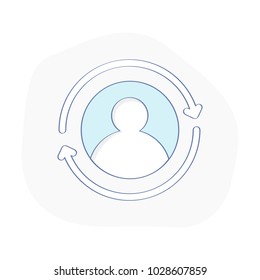 Update Renew Upgrade Profile User Account Stock Vector (Royalty Free ...