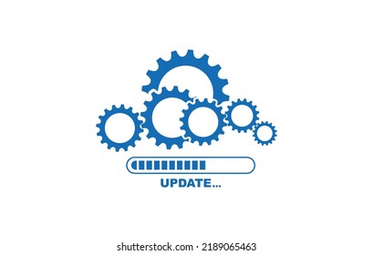 Update Sign On White Background Stock Vector (Royalty Free) 2189065463 ...