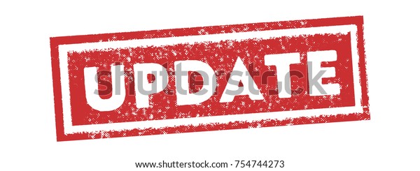 Update Tag Sign Stamp Stock Vector (Royalty Free) 754744273