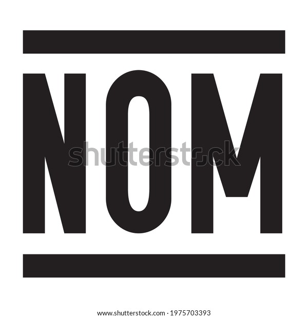 Updated Logo Updated Abbreviation Nom Mexican Stock Vector (Royalty ...