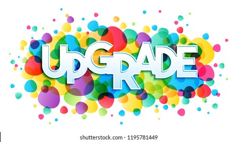 Upgrade Sign Word Vector Banner Stock Vector (Royalty Free) 1195781449 ...
