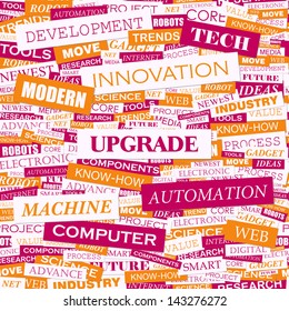 Upgrade Word Cloud Concept Illustration Stock Vector (Royalty Free ...
