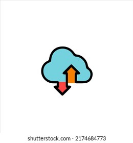 Upload Cloud Icon Design Stock Illustration Stock Vector (Royalty Free) 2174684773 | Shutterstock