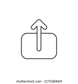 Upload Icon Outline Style Design Upload Stock Vector (Royalty Free ...