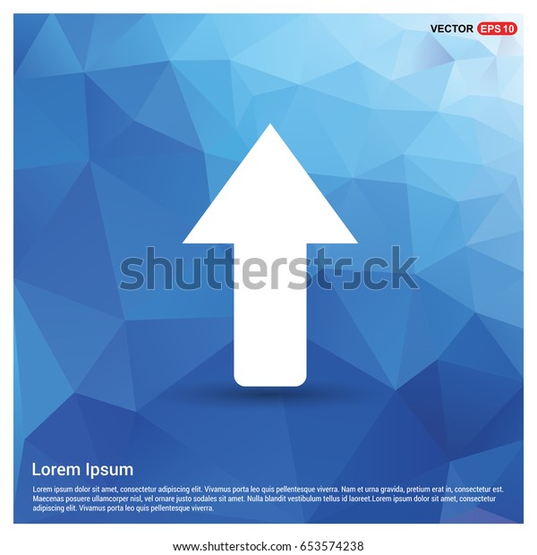 Upper Arrow Icon Stock Vector (Royalty Free) 653574238 | Shutterstock