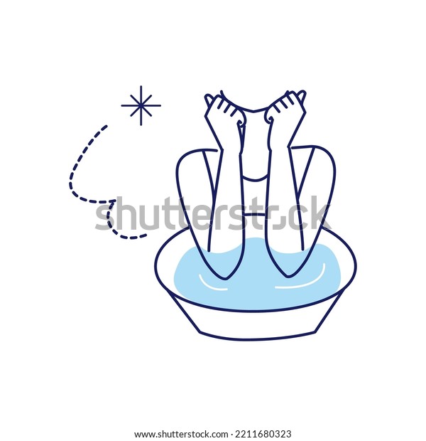 Upper Body Below Chin Person Taking Stock Vector (Royalty Free ...