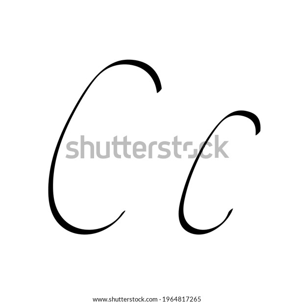 Uppercase Alphabet Lowercase Letter C Vector Stock Vector (Royalty Free ...