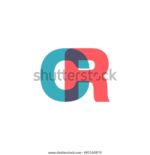 Uppercase Cr Logo Modern Classic Pale Stock Vector (Royalty Free ...