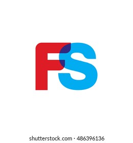 Uppercase Fs Logo Modern Classic Pale: vector de stock (libre de ...