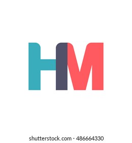 Letter Hm Logo Template Design Vector Stock Vector (Royalty Free ...