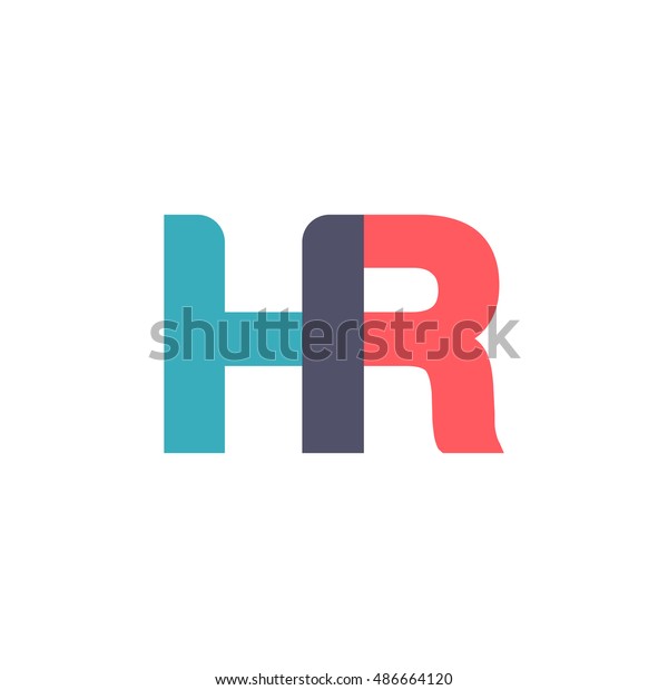 Uppercase Hr Logo Modern Classic Pale Stock Vector (Royalty Free ...