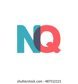 Uppercase Nq Logo Modern Classic Pale Stock Vector (Royalty Free ...
