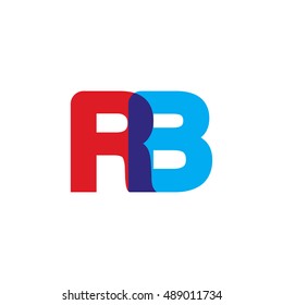 Uppercase Rb Logo Modern Classic Pale: vector de stock (libre de ...