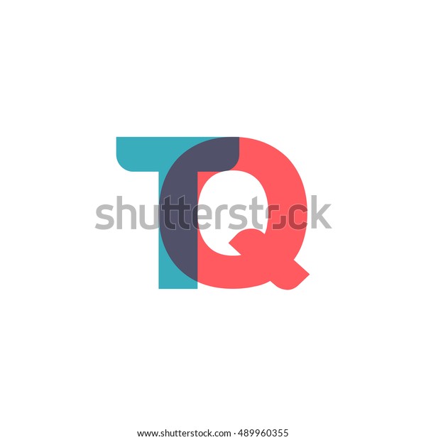 Uppercase Tq Logo Modern Classic Pale Stock Vector (Royalty Free) 489960355