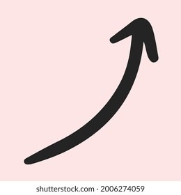 Upright Arrow Doodle Vector Art Stock Vector (Royalty Free) 2006274059 ...