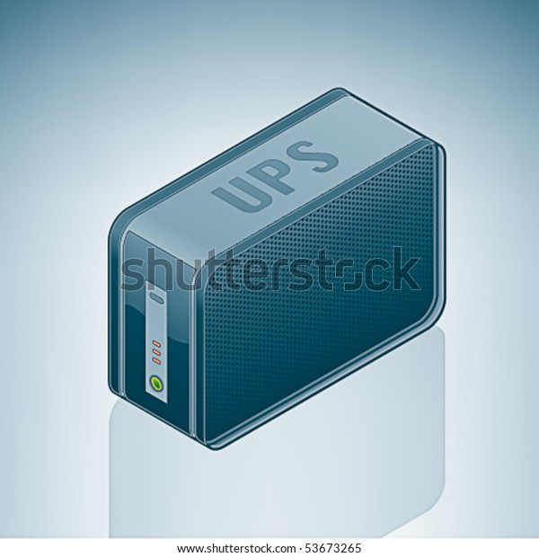 Ups Uninterruptible Power Supply Stock Vector (Royalty Free) 53673265 ...
