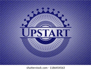Upstart Emblem Denim High Quality Background Stock Vector (Royalty Free ...