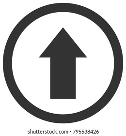 Upward Direction Arrow Sign Circle Vector Stock Vector (Royalty Free ...
