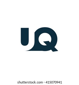 Uq Logo Vector Graphic Branding Letter Stock Vector (Royalty Free ...