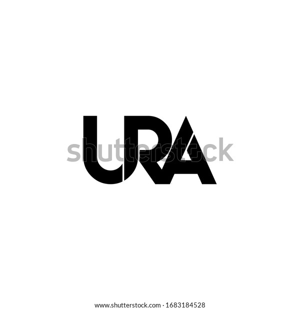 Ura Original Monogram Logo Design Stock Vector (Royalty Free) 1683184528