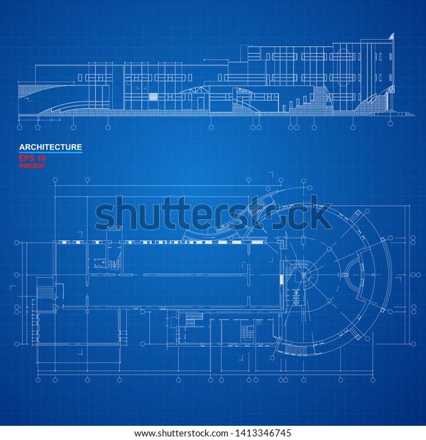 Urban Blueprint (vector). Part of architectural project, architectural ...