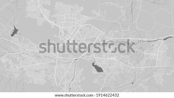 Urban City Map Kabul Vector Illustration Stock Vector (Royalty Free ...