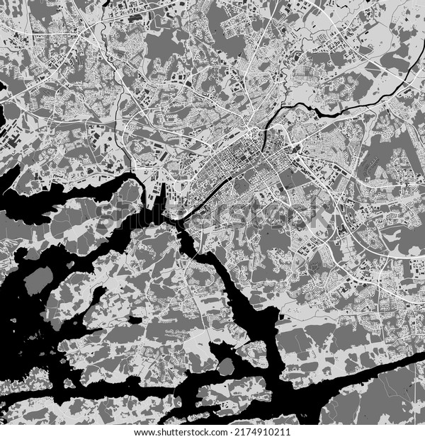Urban City Vector Map Turku Vector: เวกเตอร์สต็อก (ปลอดค่าลิขสิทธิ์ ...