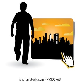 Urban Man Icon Stock Vector (Royalty Free) 79303768 | Shutterstock