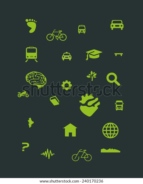 Urban Mobility Icons Vol 2 Stock Vector (Royalty Free) 240170236 ...