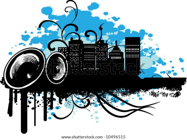 Urban Music Stock Vector (Royalty Free) 10496515 | Shutterstock
