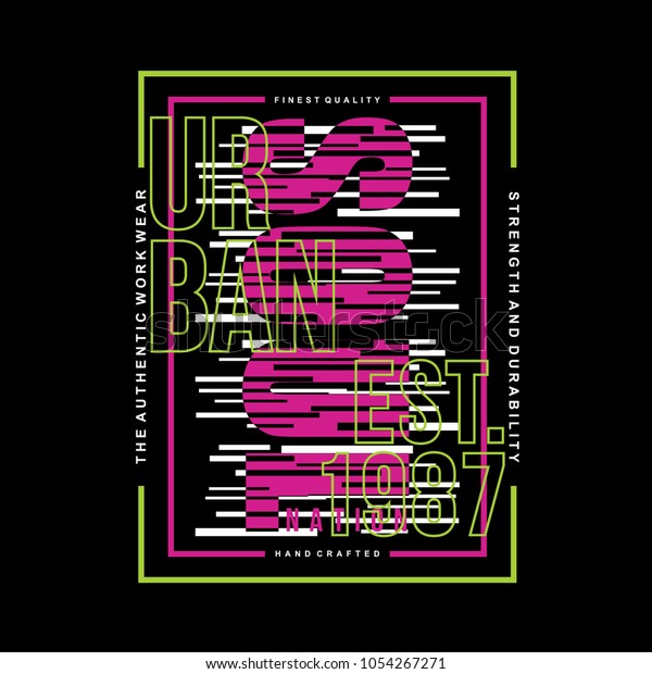 Urban Soul Typography Graphic Element Art Stock Vector (Royalty Free ...