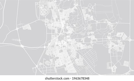 Urban Vector City Map Al Hofuf Stock Vector (Royalty Free) 1963678348 ...