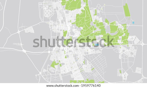 Urban Vector City Map Al Hofuf Stock Vector (Royalty Free) 1959776140 ...