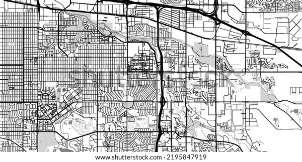 Urban Vector City Map Aurora Colorado Stock Vector (Royalty Free ...