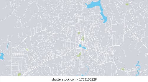 Urban Vector City Map Bao Loc Stock Vector (Royalty Free) 1753153229 ...