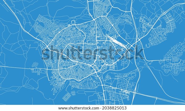 Urban Vector City Map Beer Sheva Stock Vector (Royalty Free) 2038825013 ...