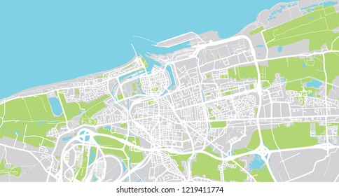Urban Vector City Map Calais France Stock Vector (Royalty Free ...