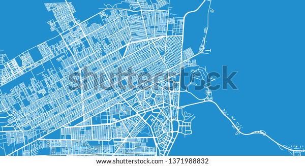 Urban Vector City Map Cancun Mexico Stock Vector (Royalty Free ...