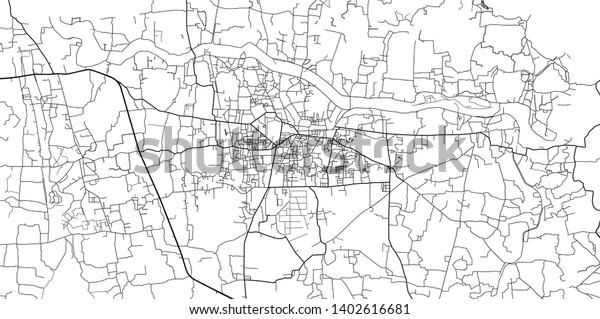Urban Vector City Map Comilla Bangladesh Stock Vector (Royalty Free ...