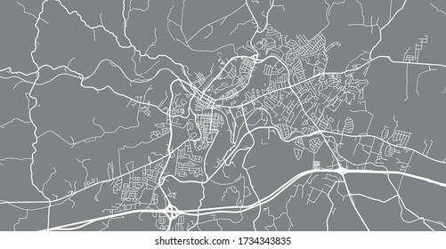 Urban Vector City Map Frankfort Usa Stock Vector (Royalty Free ...